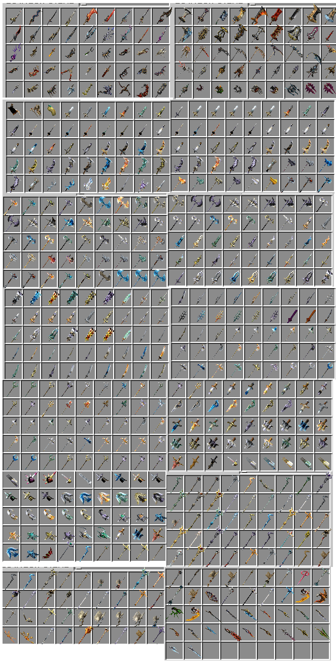 dotHack Weapons - 600 видов оружия с реалистичными моделями (1.12.2) • Моды для Minecraft