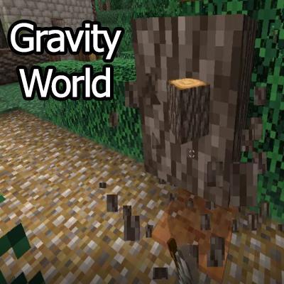 GravityWorld - гравитация для блоков (1.16.4, 1.15.2, 1.14.4, 1.12.2. 1.10.2) • Моды для Minecraft